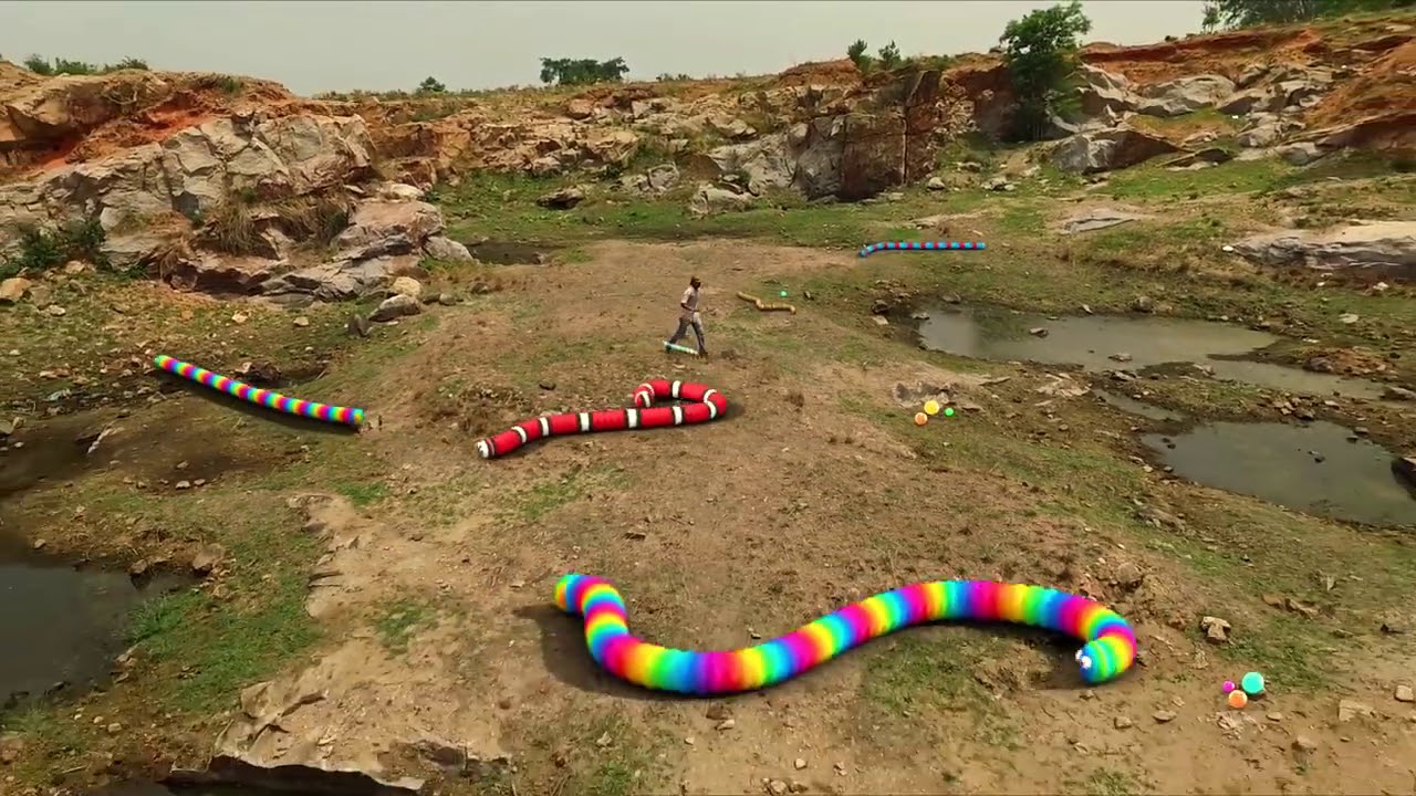 Slither io In Real Life 2 1 - YouTube