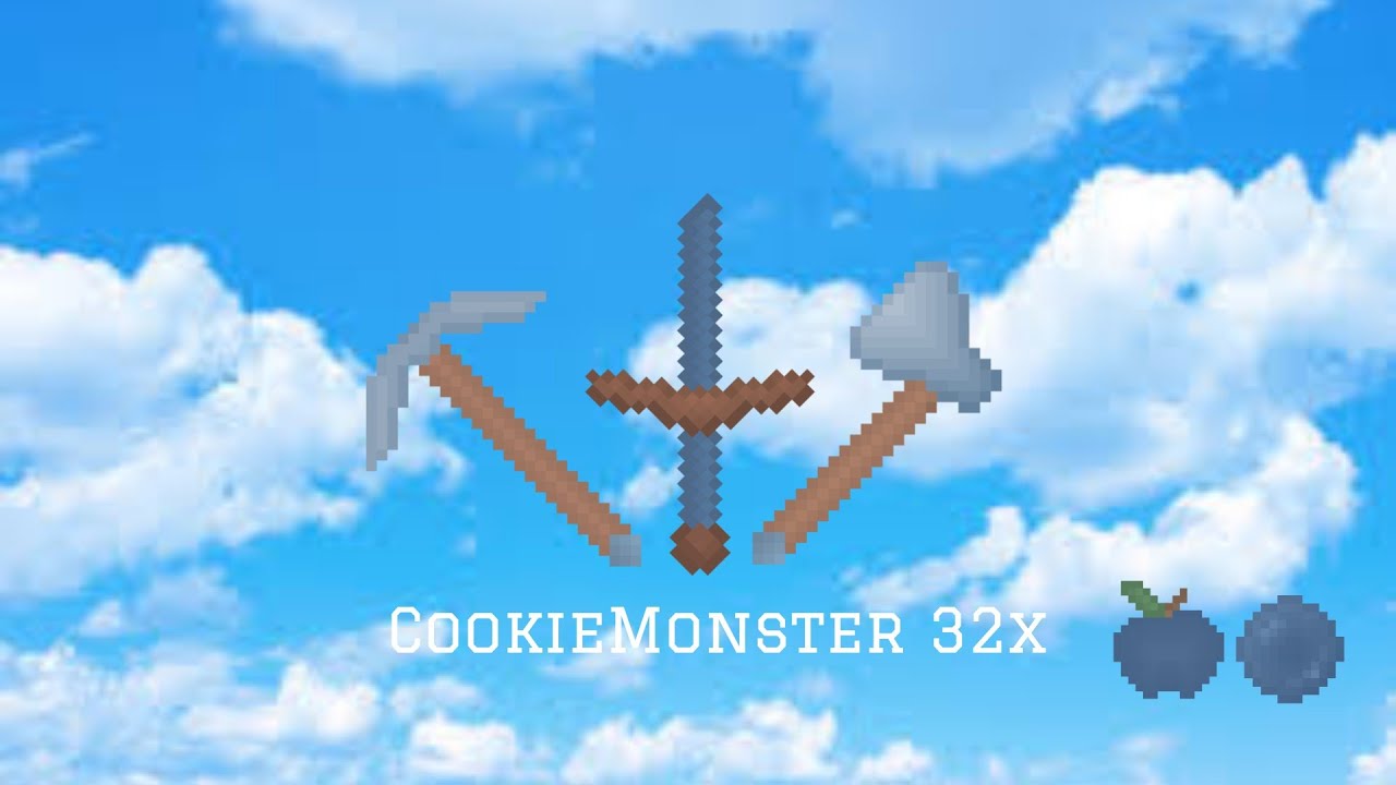 Cookie Monster (32x) Mcpe Pvp Texture Pack - YouTube