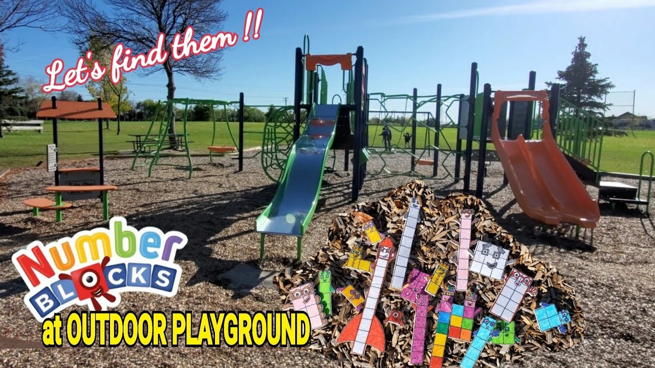 NUMBERBLOCKS AT OUTDOOR PLAYGROUND || Let's find them !! - YouTube