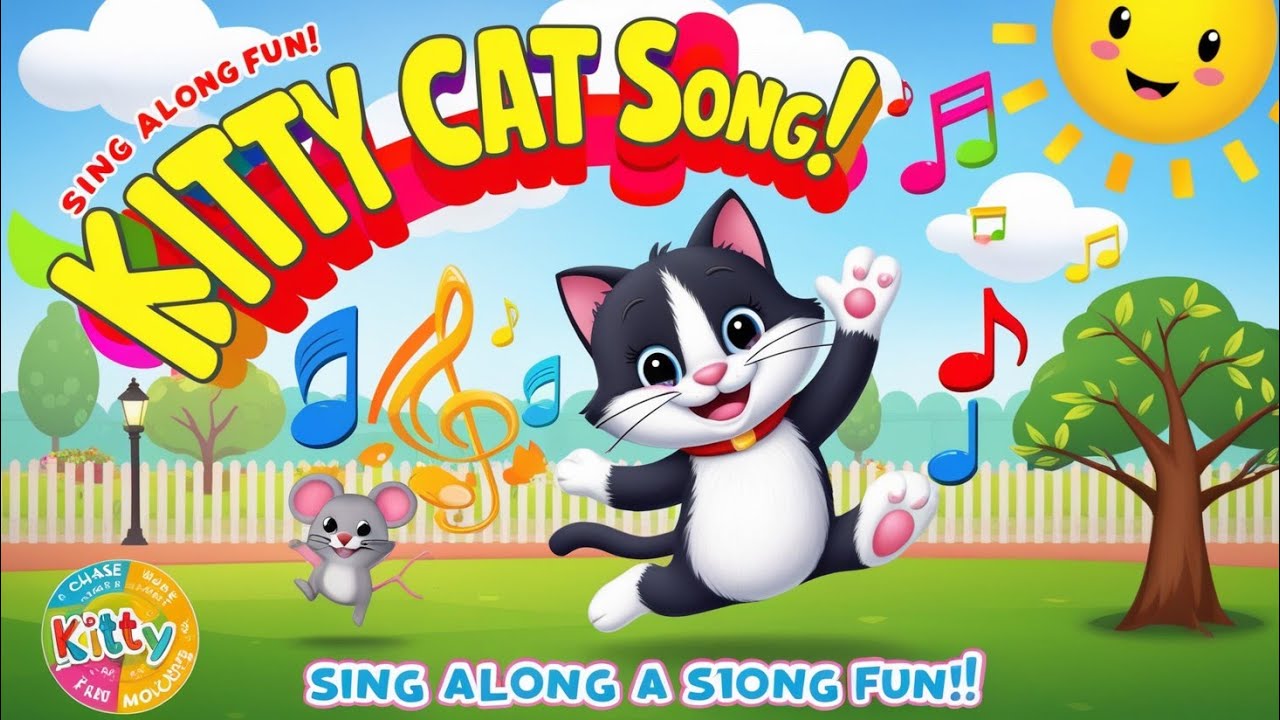 "Kitty Cat Song - Fun Learning Video for Kids | Sing Along with Kitty ...