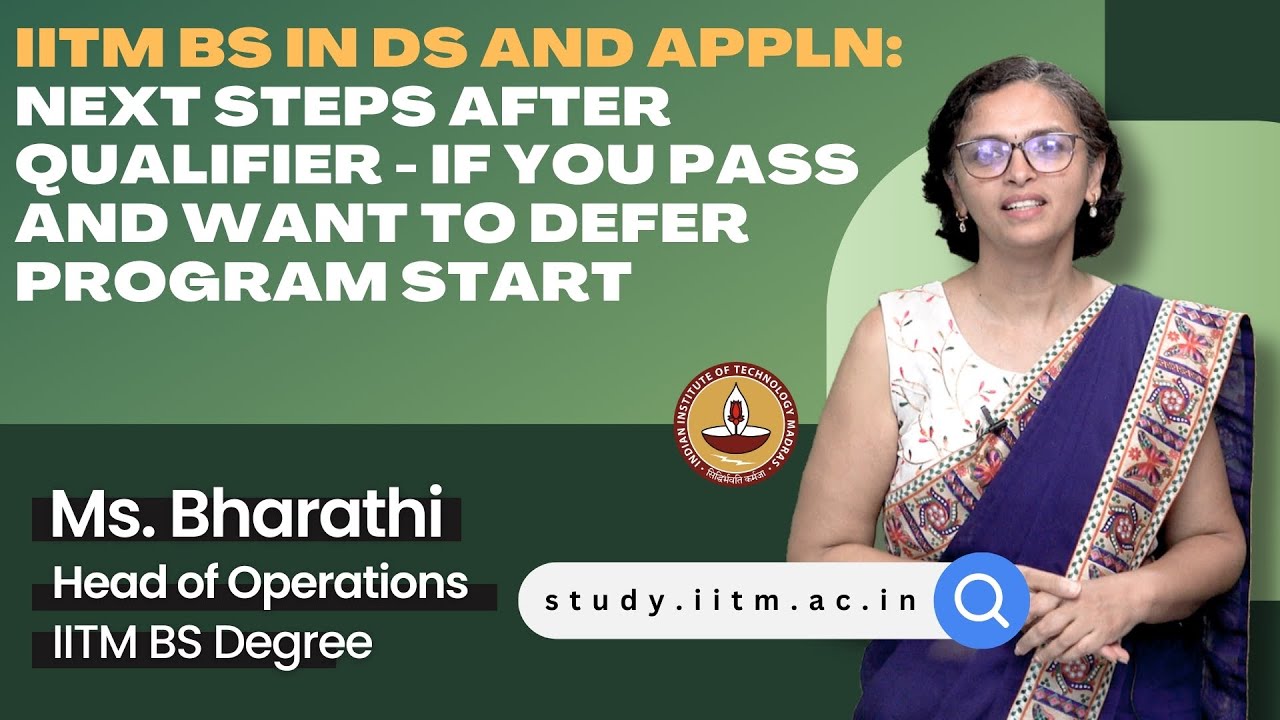 Next steps after qualifier - If you pass and want to defer program ...