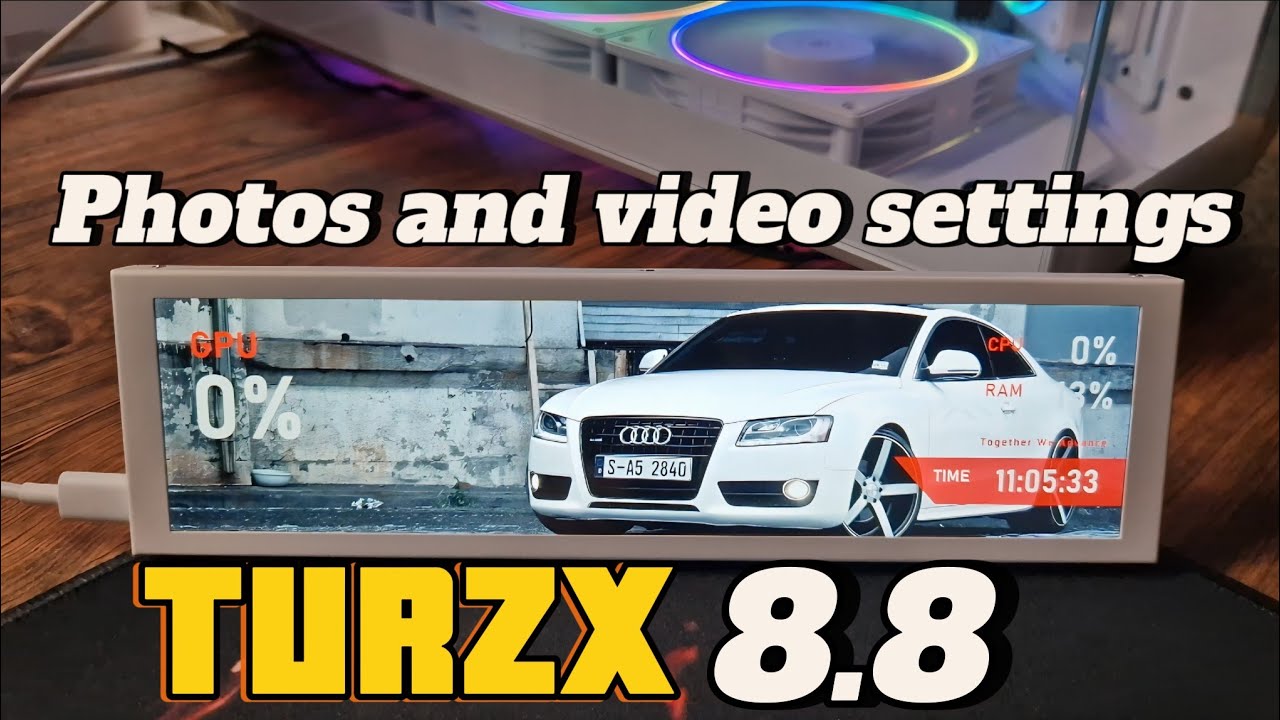 Complete settings for display TURZX 8 8 - YouTube