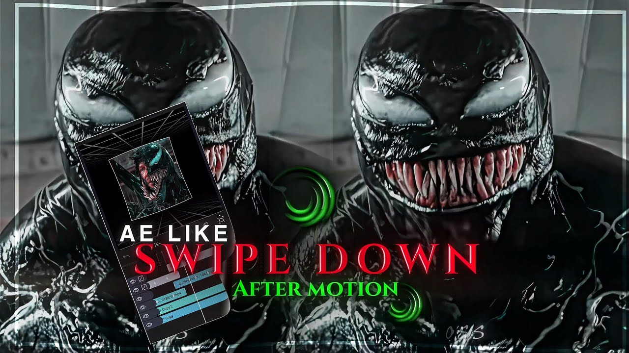AE LIKE Smooth Swipe Down in After motion (XML) for Your edit - YouTube