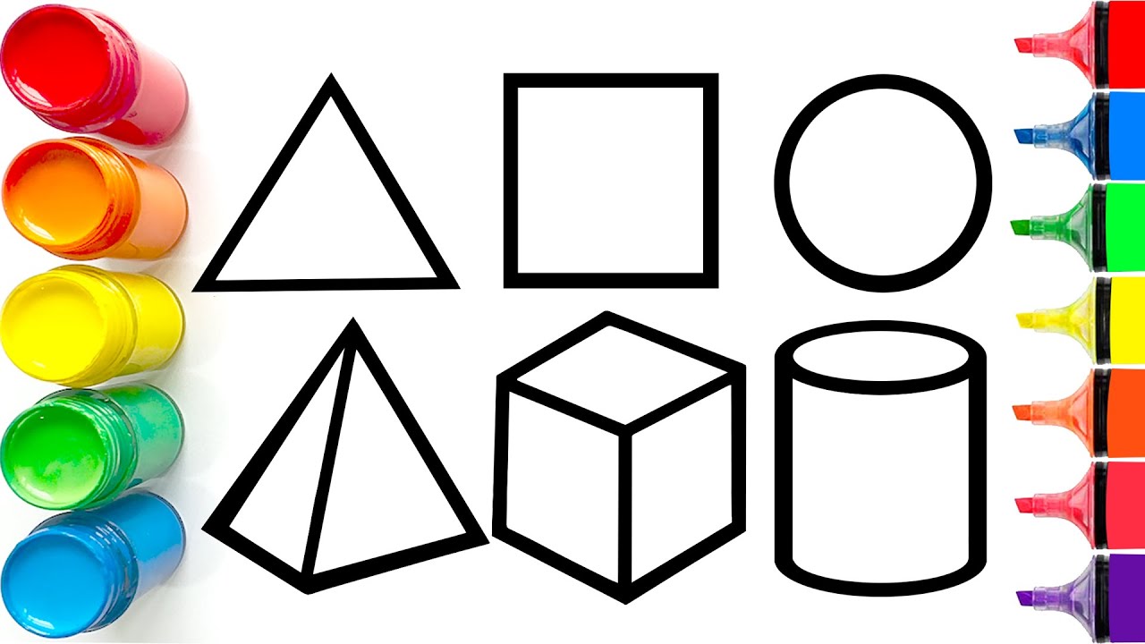 How to Draw 2D and 3D Shapes Together | Easy Step by Step Tutorial ...