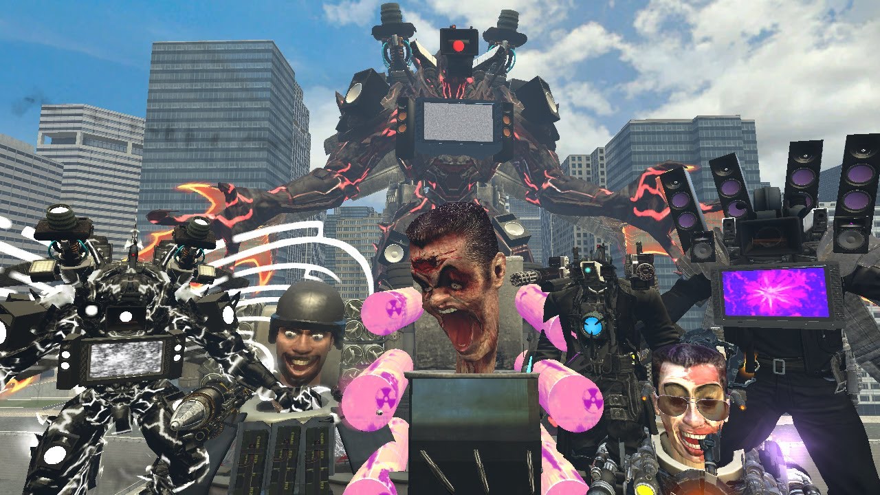 NEW UPGRADED SKIBIDI TOILET VS ALL UPGRADED TITAN BOSSES IN GARRY'S MOD ...