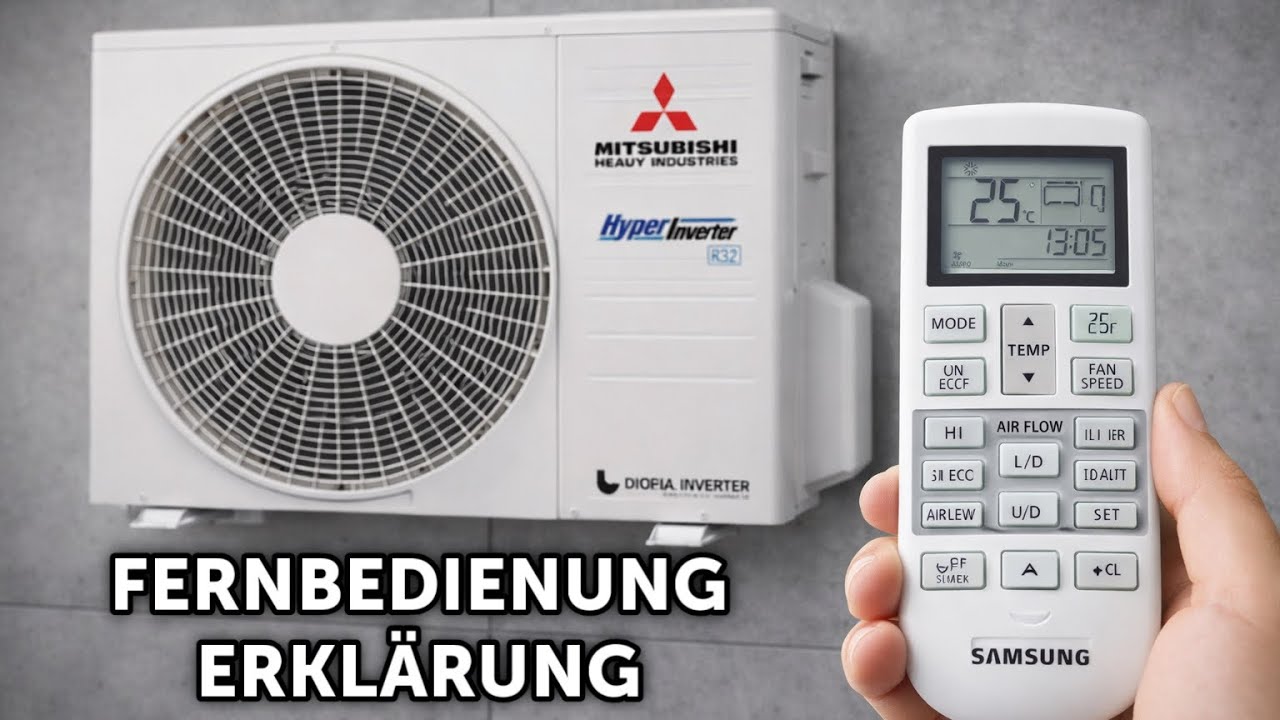 Mitsubishi Klimaanlage Symbole Erklarung