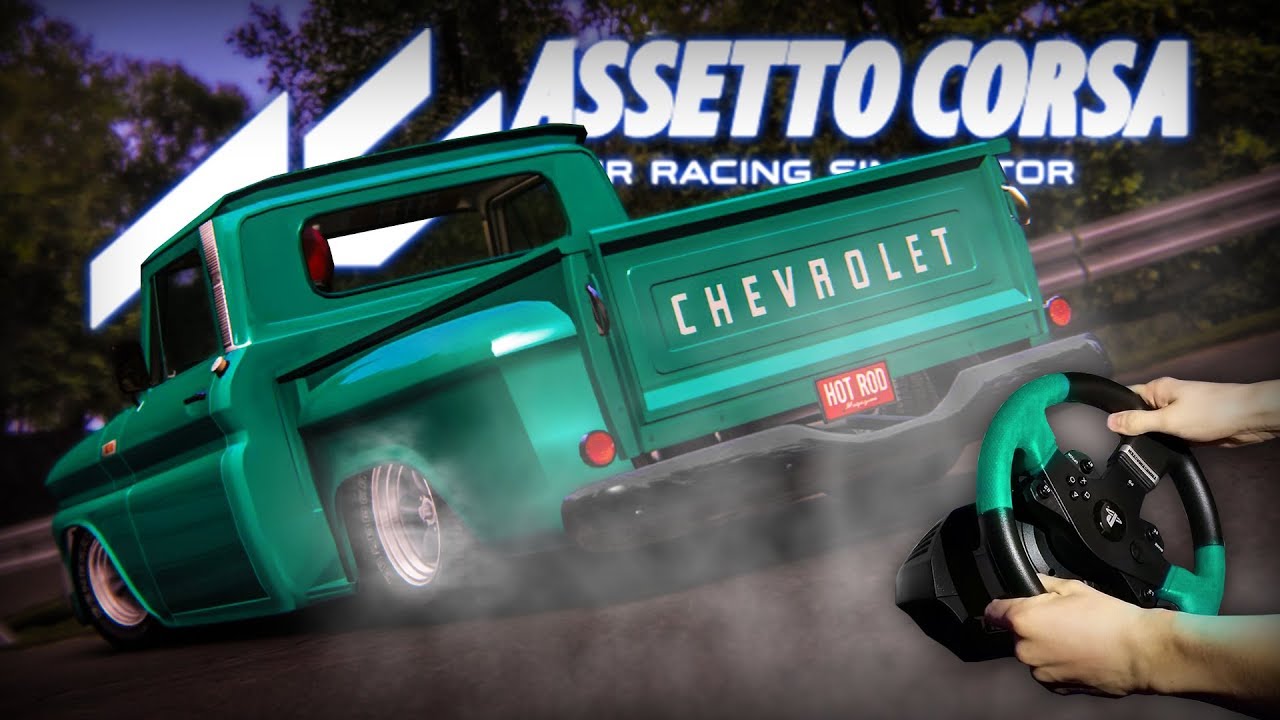 Drifting a Chevy Pickup │ Assetto Corsa │ Thrustmaster T150 Wheelcam w ...