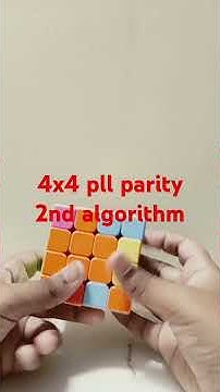4x4 pll parity 2nd algorithm.Please like,share and subscribe.😊 - YouTube