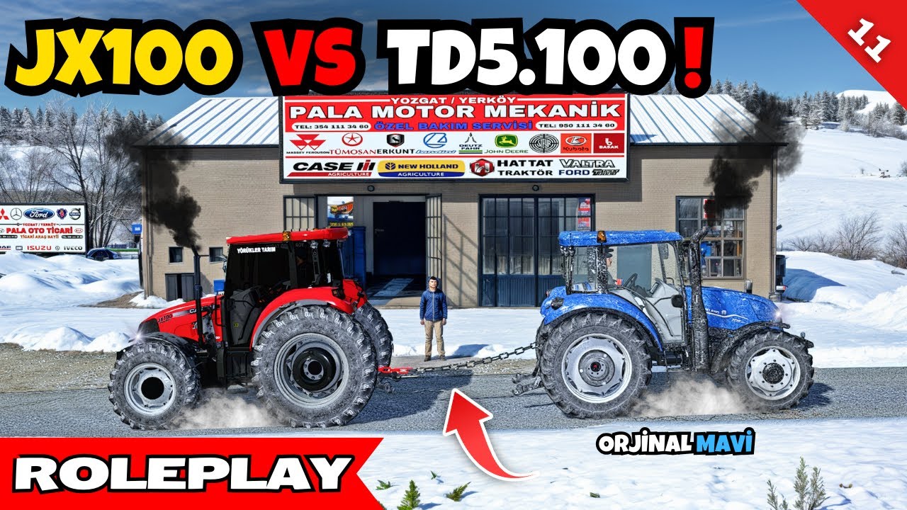 CASE JX 100 VS NEWHOLLAND TD5.100 | FS 22 GERÇEK HAYAT | MEDRP YOZGAT ...