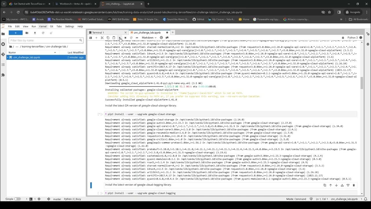 GCP Get Started with TensorFlow on Google Cloud: Challenge Lab GSP398 - YouTube