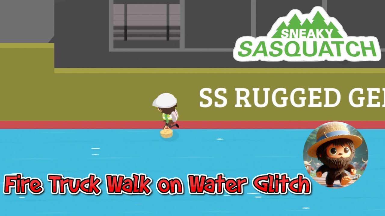 Sneaky Sasquatch - Fire Truck Walk on Water Glitch - YouTube