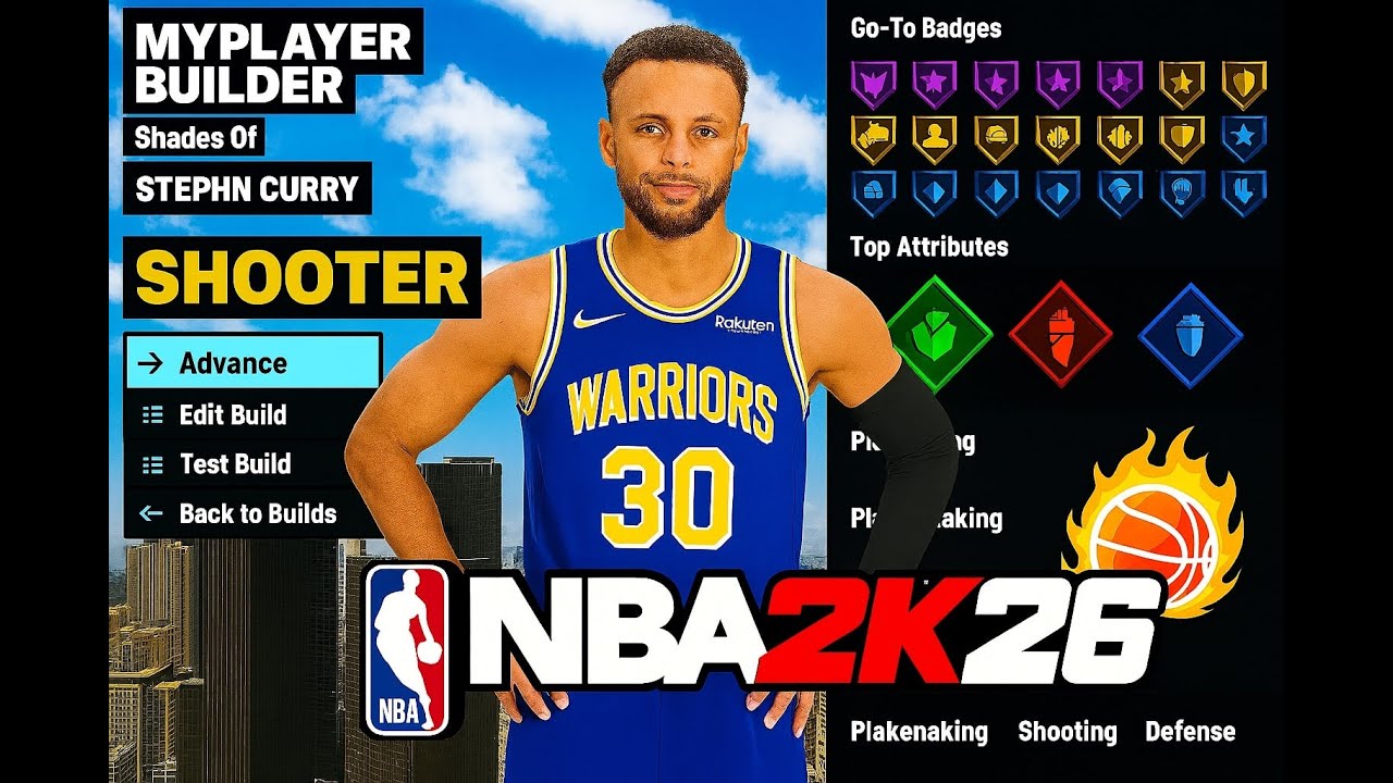 My STEPH CURRY BUILD is UNSTOPPABLE in NBA 2K26! NEW 'SHOOTER BUILD ...