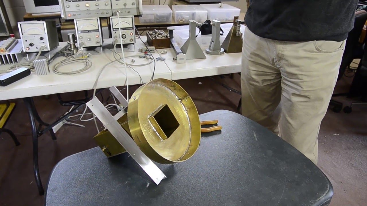 3.4 GHz Septum Feed for EME - YouTube
