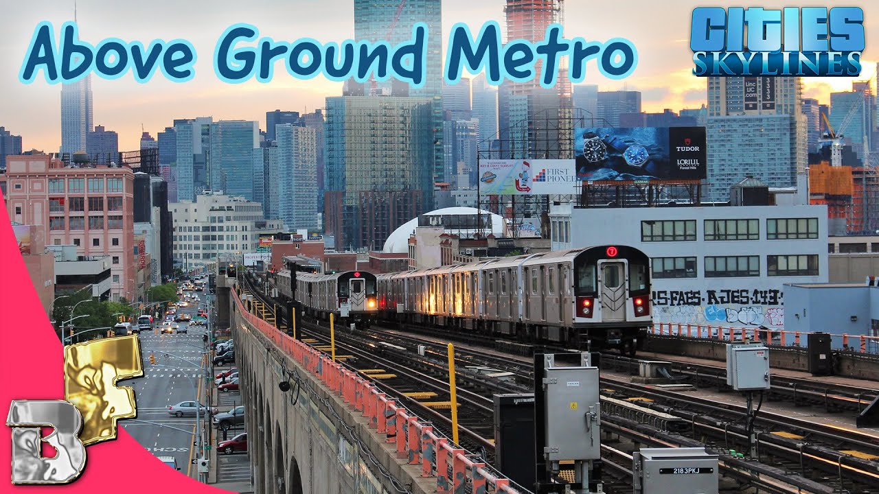 Cities Skylines Above Ground Metro | Transport Tutorial - YouTube