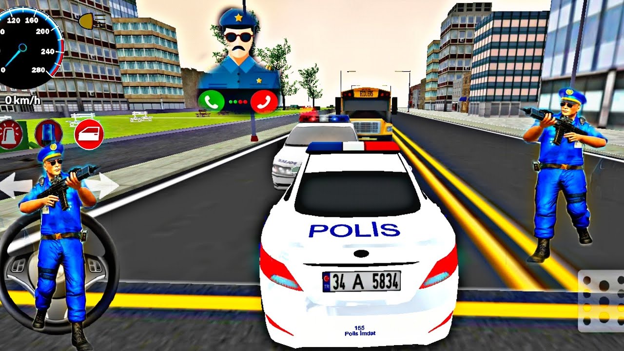 Real police car Driving simulator / Traffic jam /Android gameplay ...