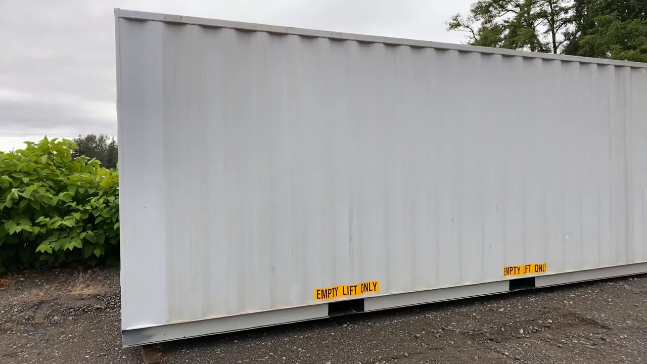 30 foot Modified Shipping Container - YouTube