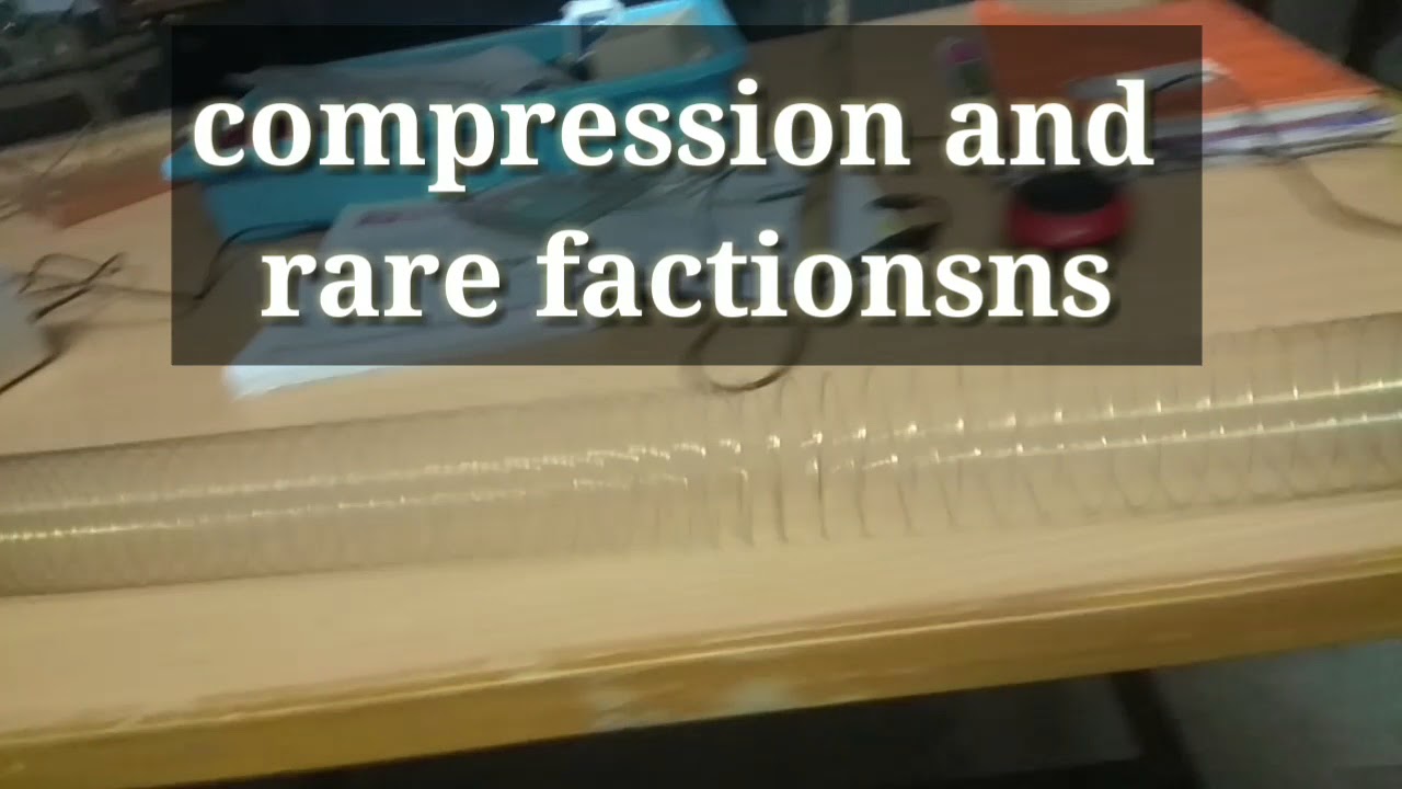 8th physics | sound | Compression and rare factions in a slinky - YouTube