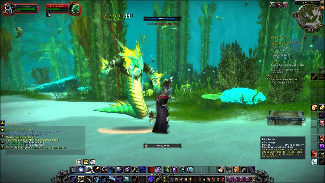 Vashj'ir first quest - World of Warcraft - YouTube