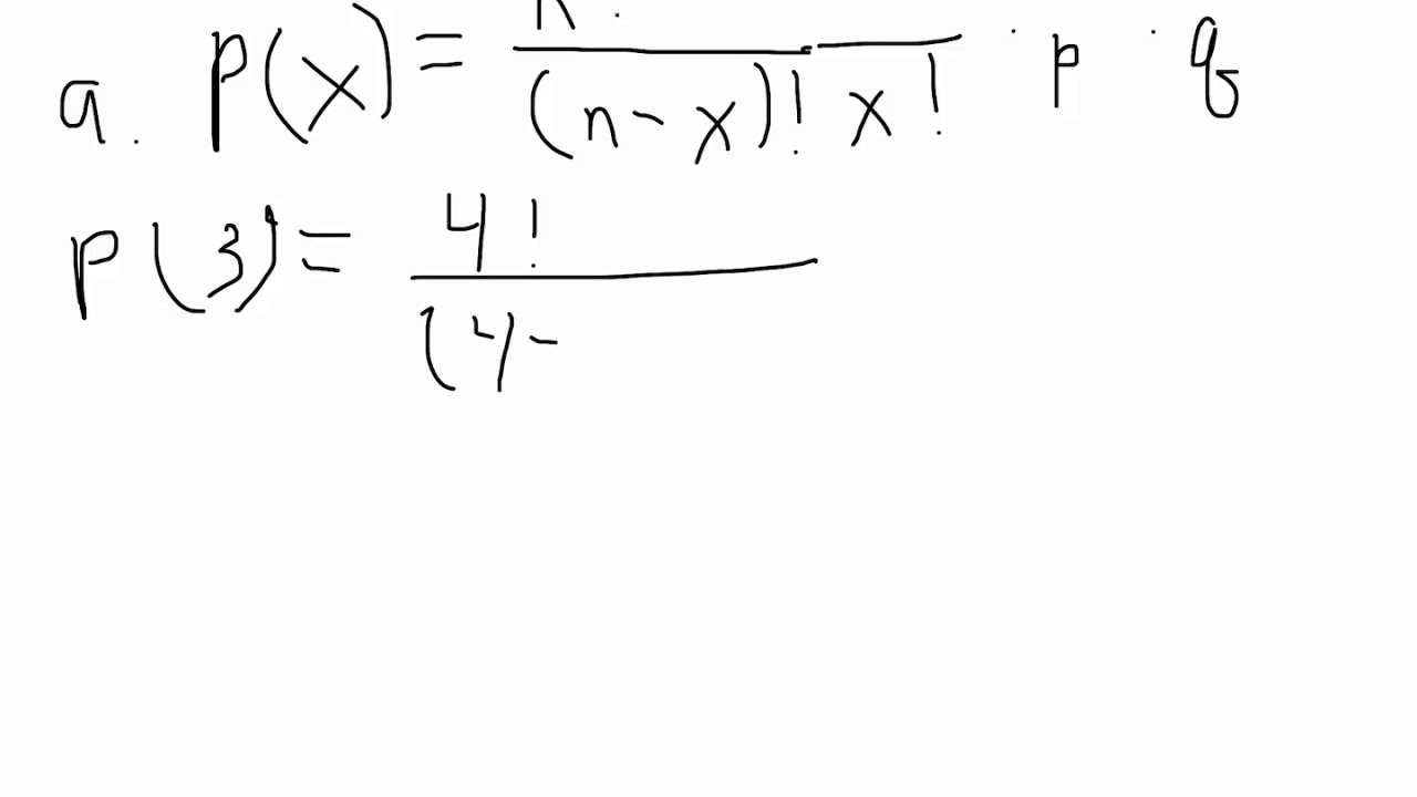 Binomial Probability Distribution Formula YouTube Binomial Probability Distribution Formula YouTube