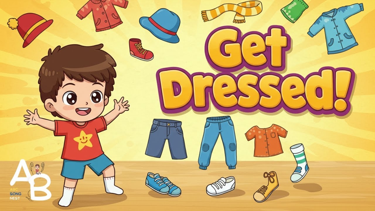Let’s Get Dressed! | Fun Kids Song for Learning Clothes Names 👕👖🧦 - YouTube