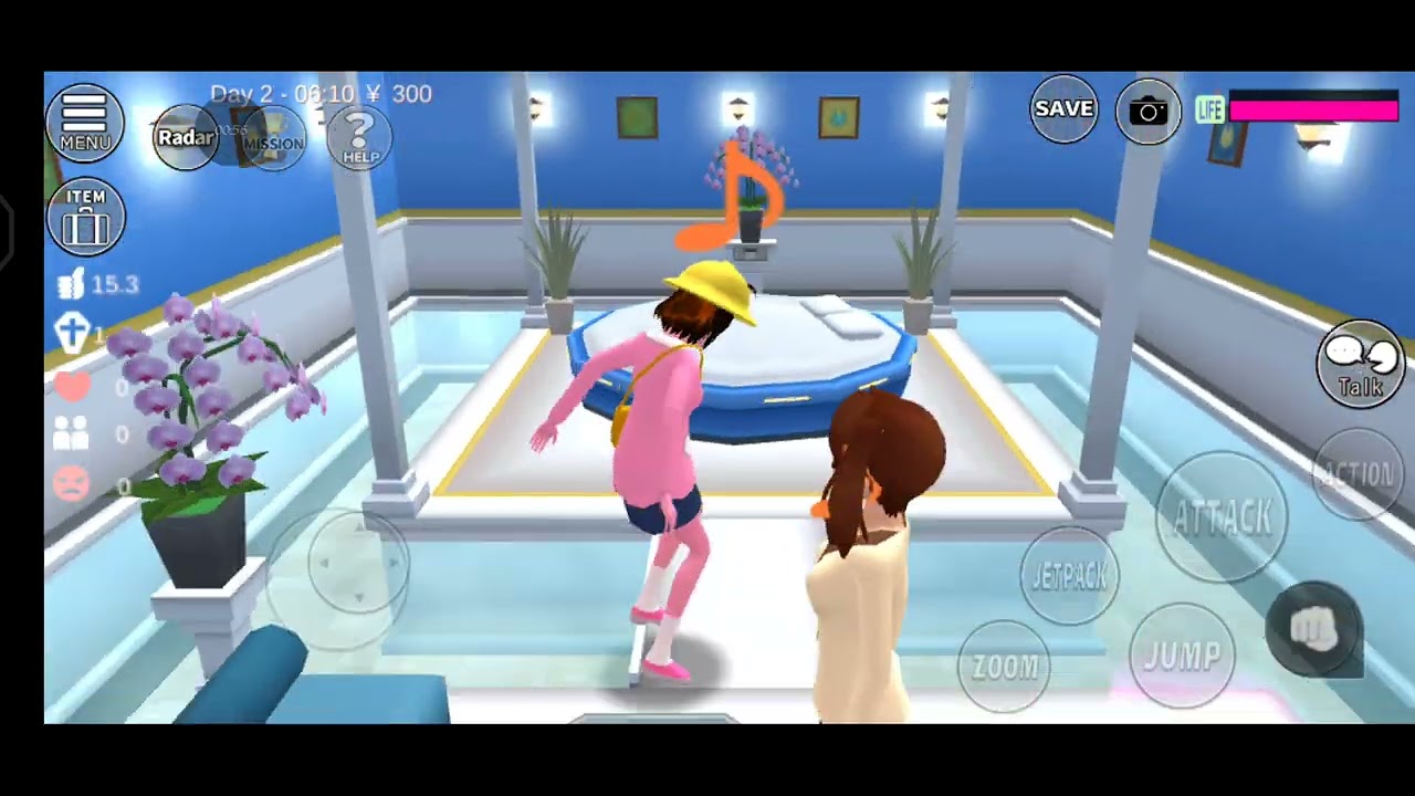 Ye bed room kiska #sakuraschoolsimulator - YouTube