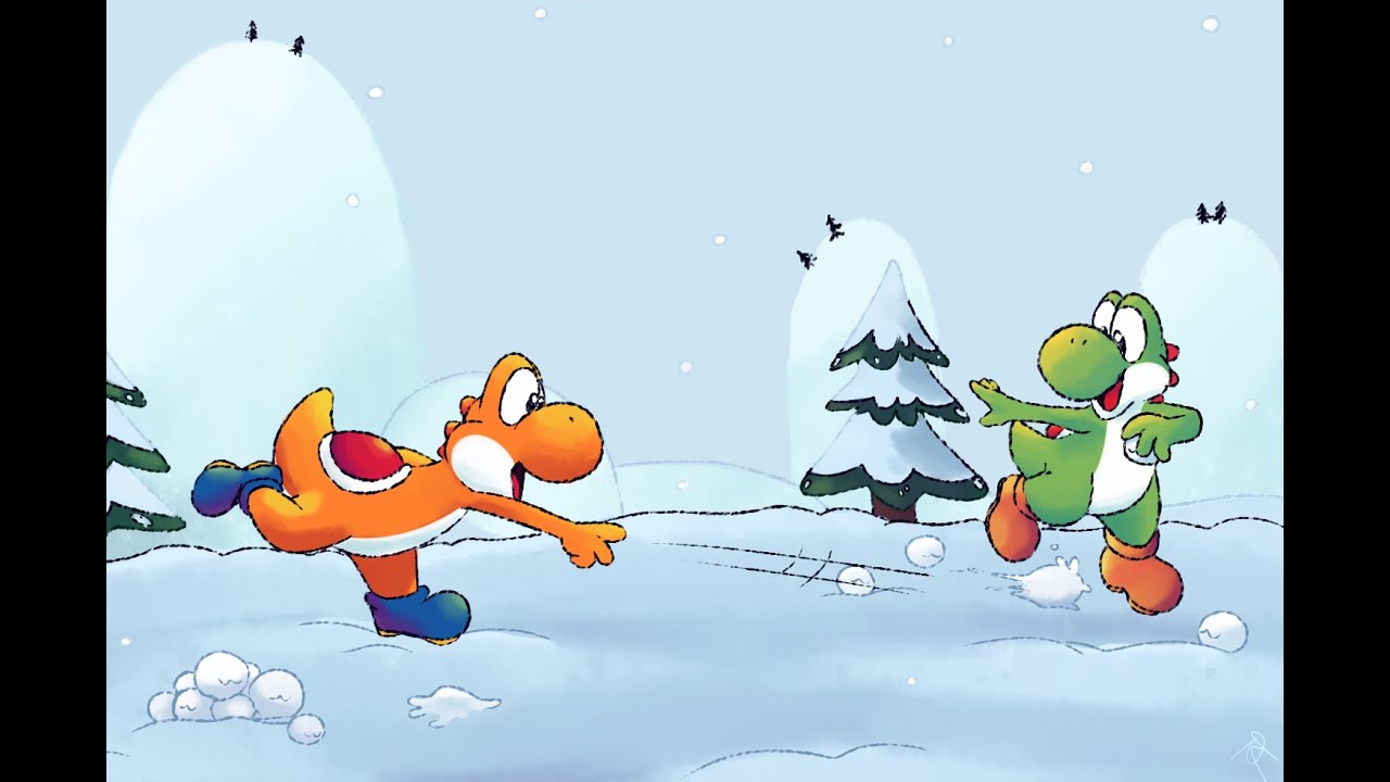 "Why do I see two Yoshis playing in the snow!?" - YouTube