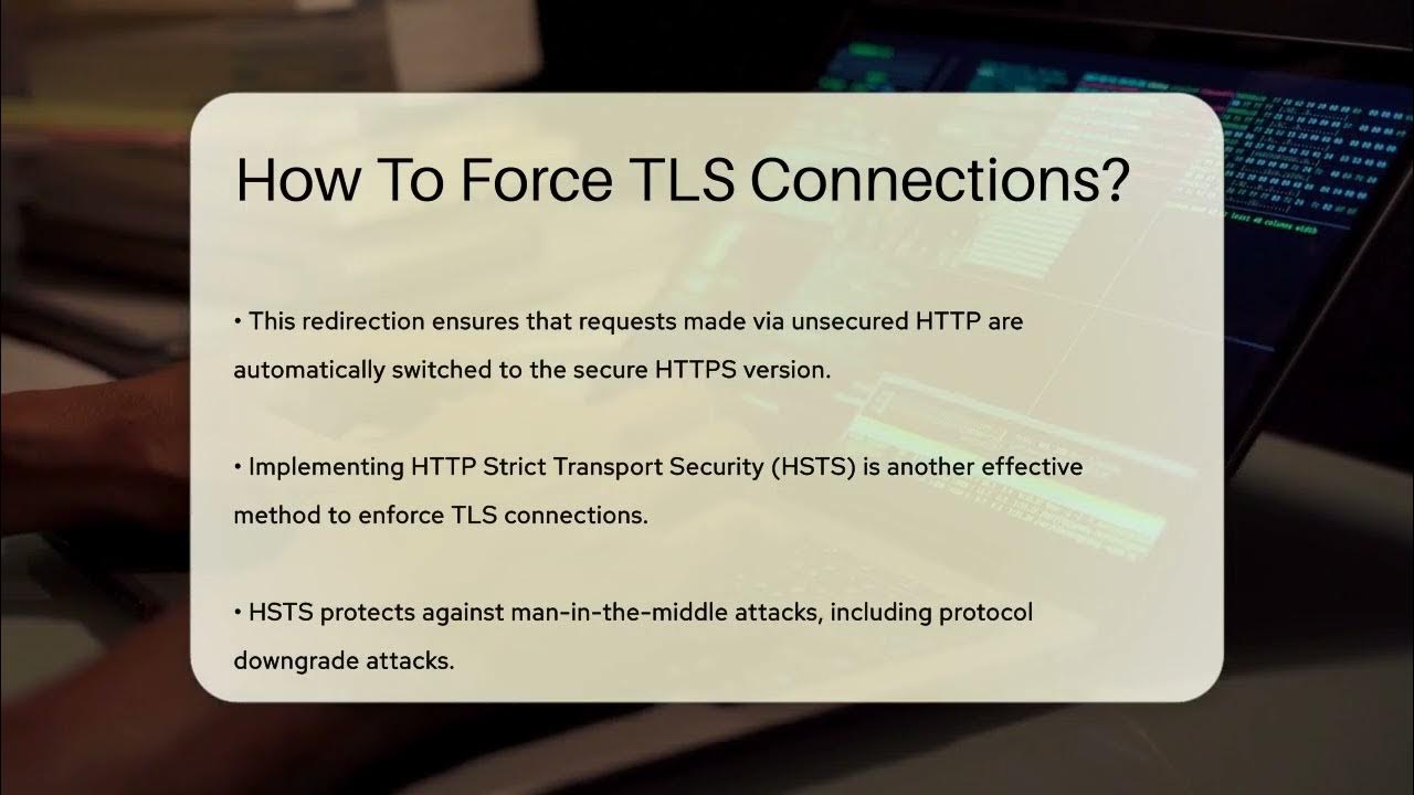 How To Force TLS Connections? - SecurityFirstCorp.com - YouTube