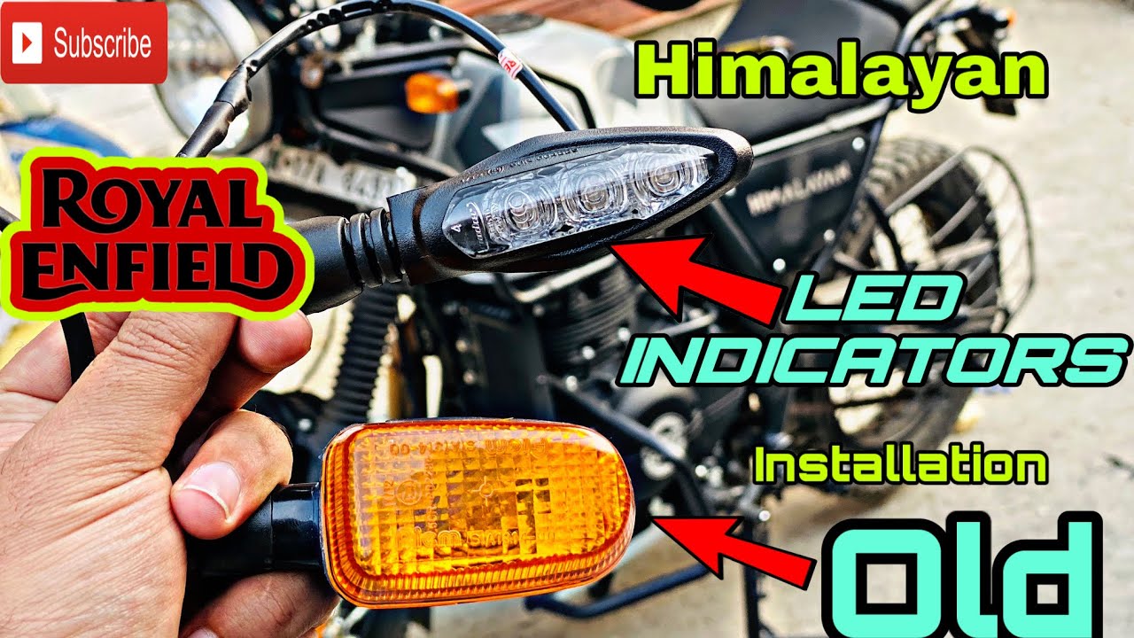 Installing LED indicators in royal Enfield Himalayan - YouTube