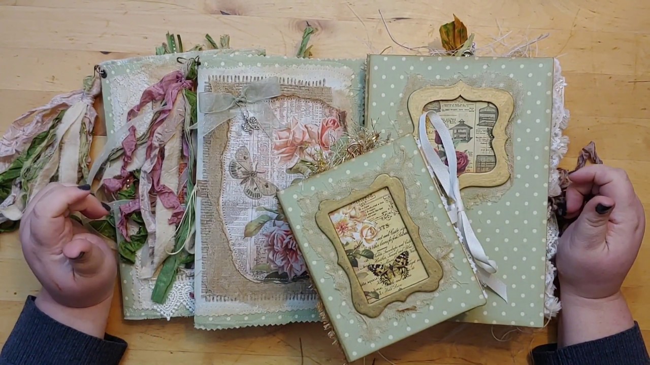 Shabby Nature's Epiphany Journals; Tracie Fox DT projects - YouTube