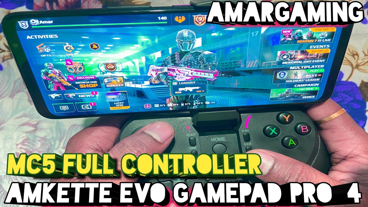 How To Play Modern Combat 5 on Full Controller ? Amkette Evo Gamepad ...