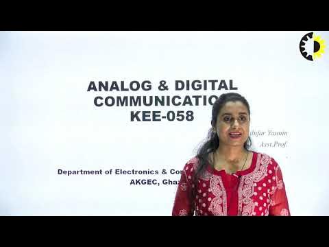 ANALOG & DIGITAL COMMUNICATION LECTURE 02 ''Amplitude Modulation'' By Ms. Nilufar Yasmin, AKGEC ...