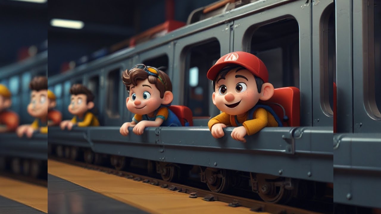 Rail Gaadi Song | Rail Gaadi Poem | Songs and cartoons for kids # ...