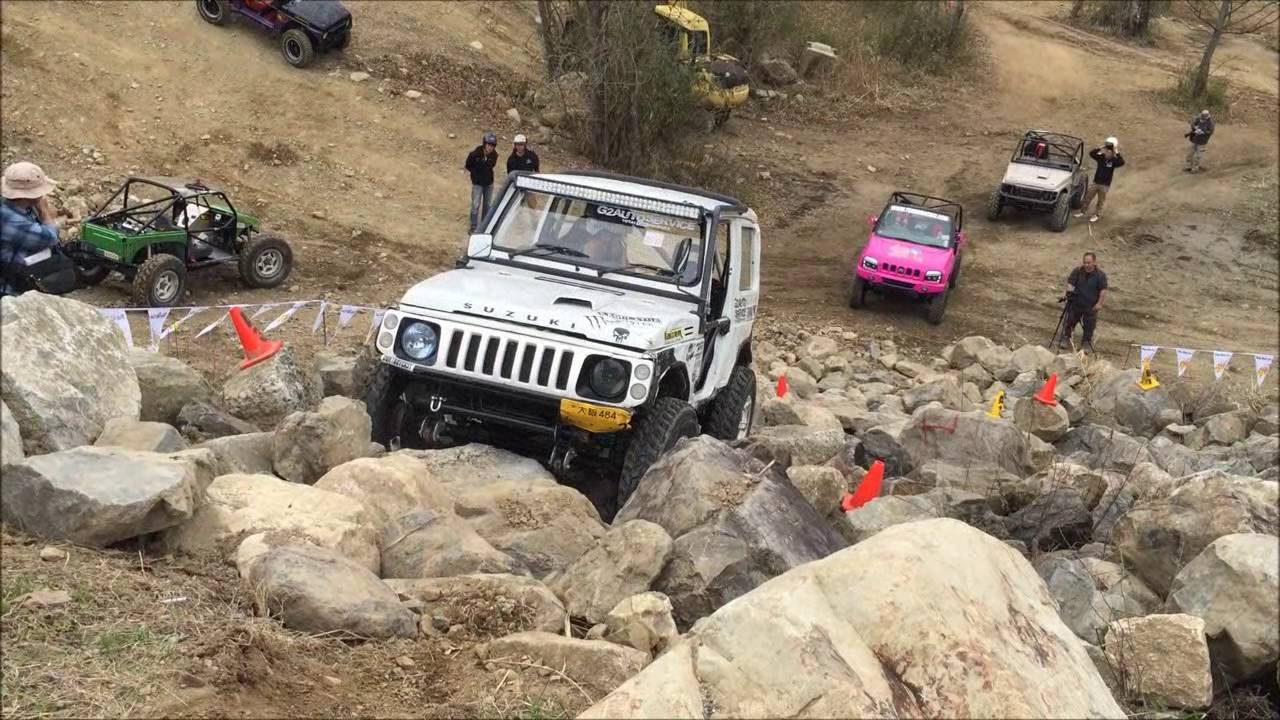 ジムロック!! in ジムニーフェスタ2016 / JIM ROCK!!!!! crazy jimny runs... - YouTube