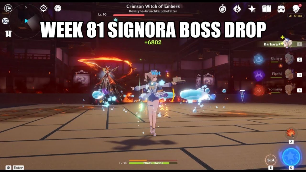 Week 81 Signora Boss Drop | Genshin Impact - YouTube