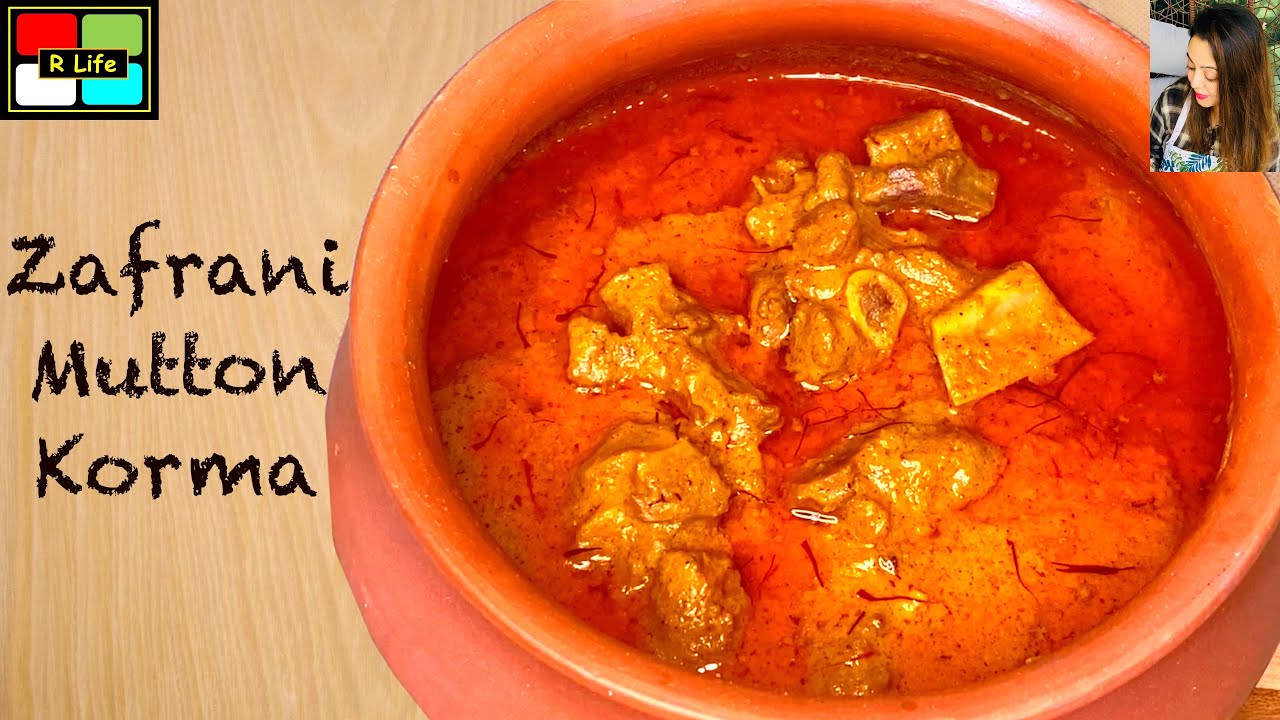Zafrani Mutton Korma (Saffron Mutton) - YouTube
