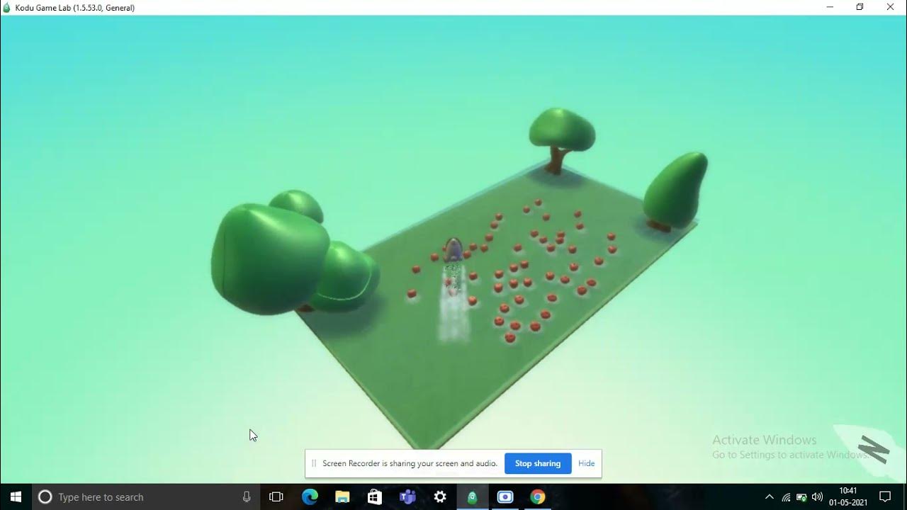 KODU!!! Eat the Apple Challenge#1 - YouTube