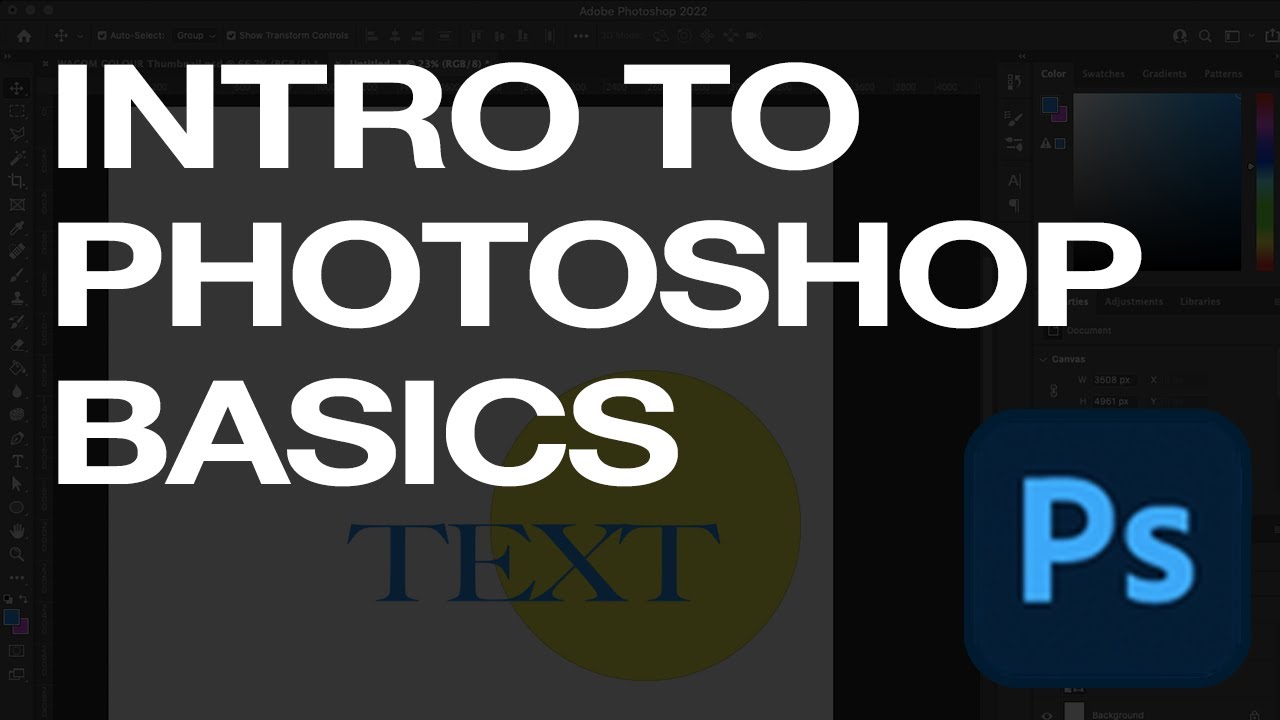 Intro to Photoshop Basics - YouTube
