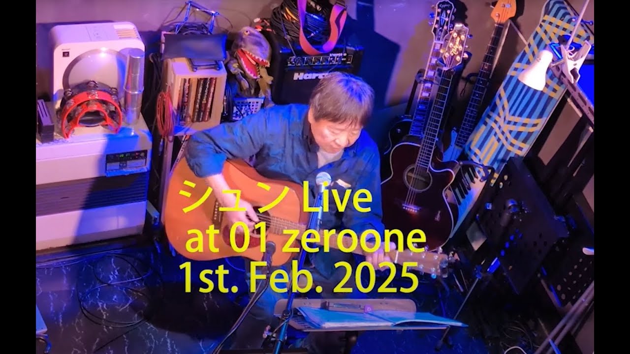 シュン Live at 01 zeroone 1st. Feb. 2025 - YouTube