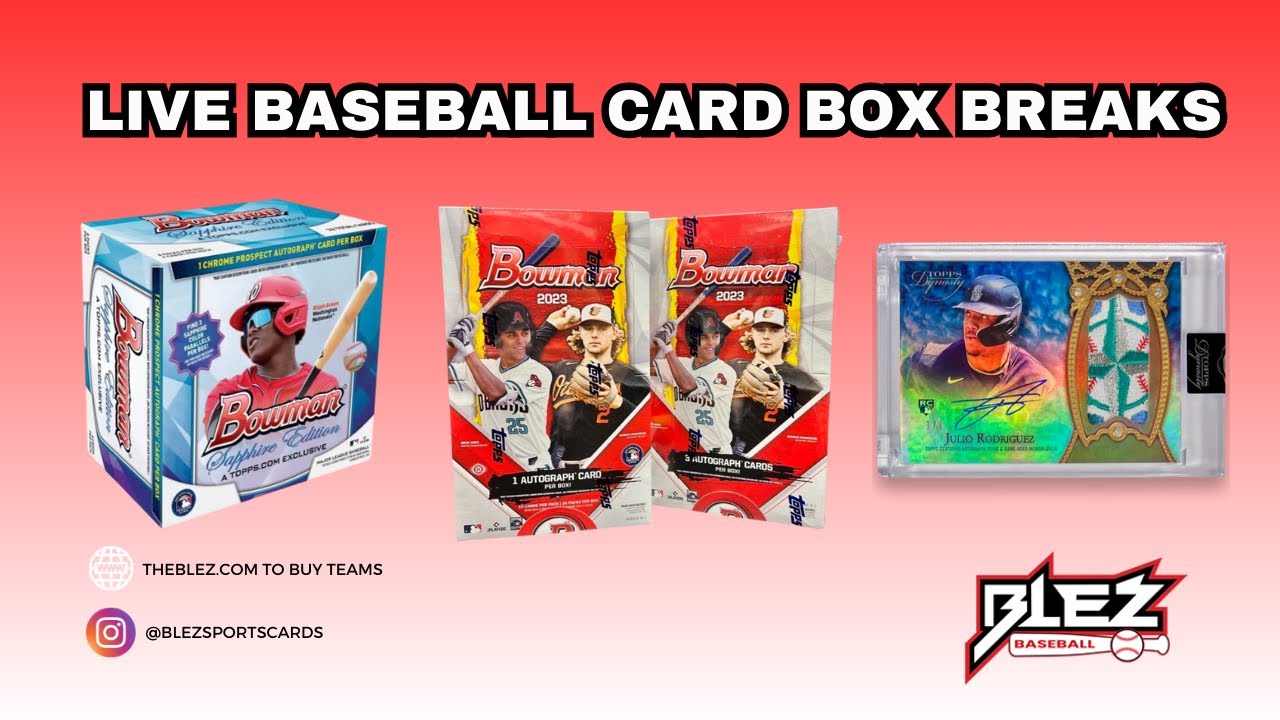 Blez Baseball | SPORTS CARDS LIVE BOX BREAKS - YouTube