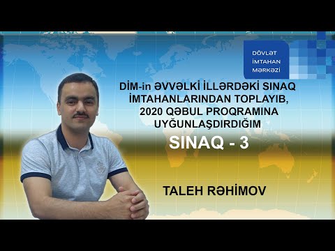 DİM. TARİX. SINAQ - 3
