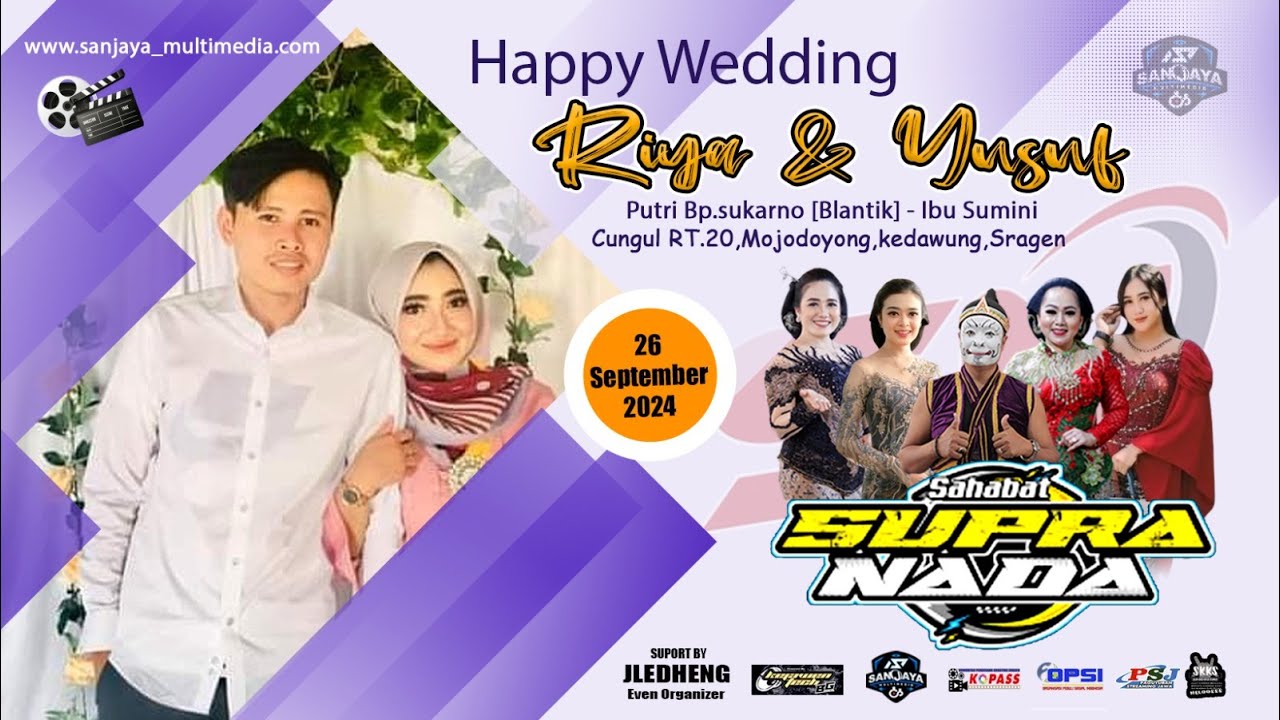 Live Cs SUPRA NADA || BG AUDIO - Resepsi Pernikahan " RIYA & YUSUF " Cungul 26 Sept 2024 - YouTube