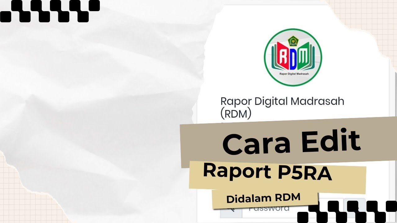 Cara Seting /Membuat Raport P5RA di raport RDM Supaya Dapat di Tampilkan dan Dinilai - YouTube