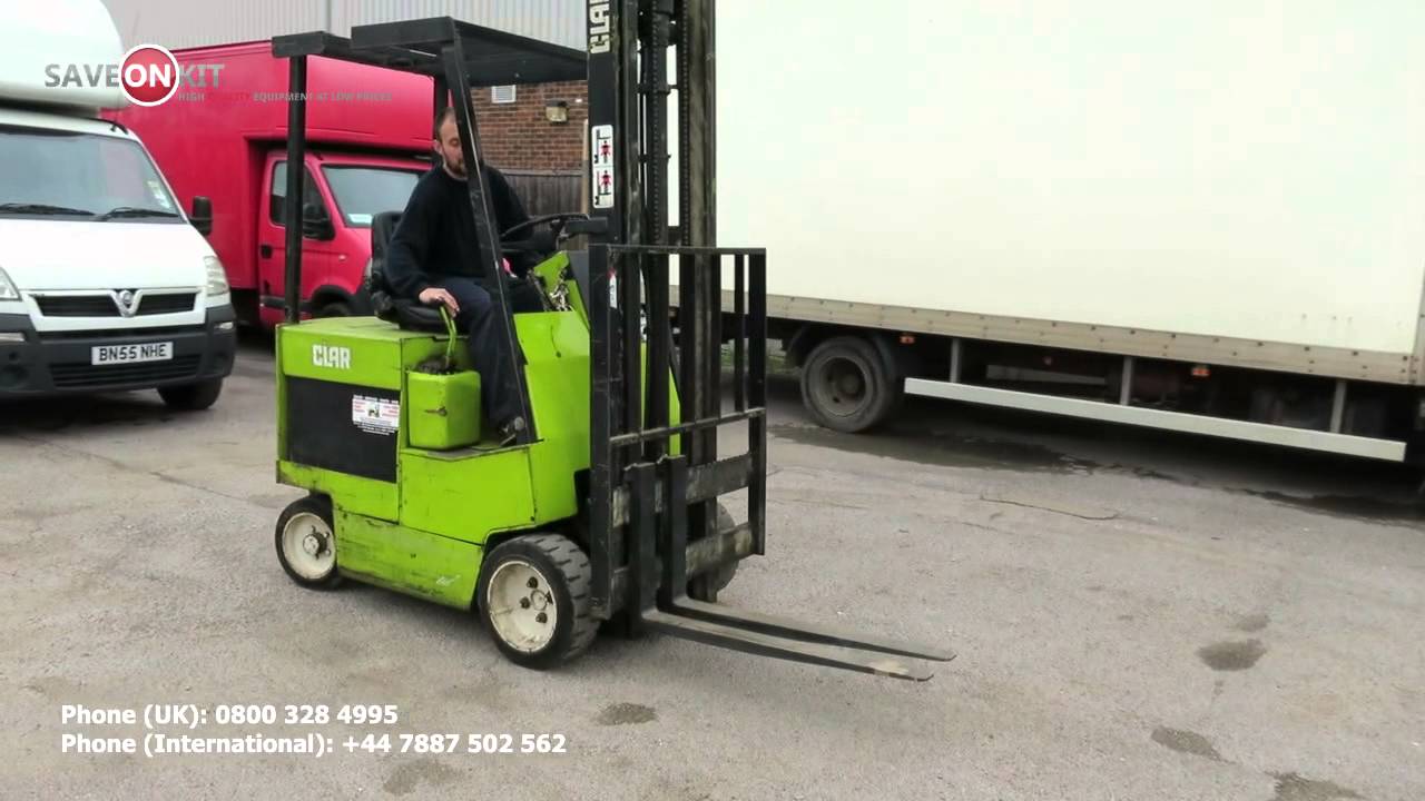 Clark EC500 Y30 3 9m 1 4Tn Electric Duplex Mast 4 Wheel Counterbalance ...