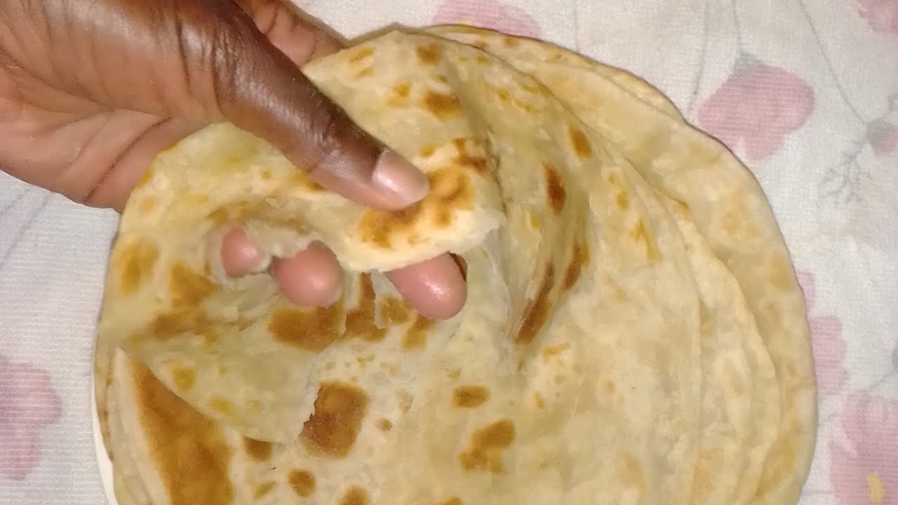 Soft layered Chapatis "flat bread" - YouTube