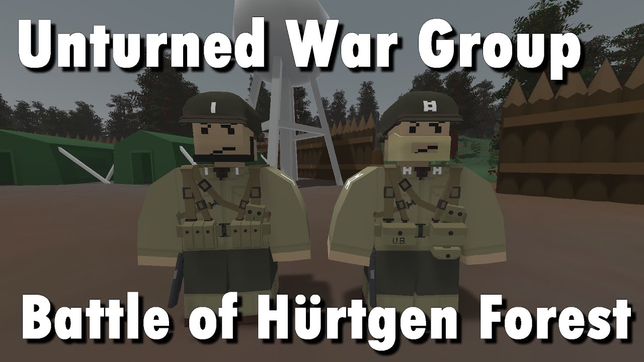 Unturned War Group - Battle of Hürtgen Forest [LIVE] - YouTube