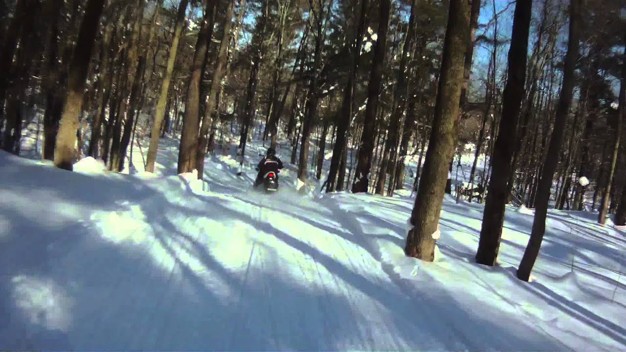 Snowmobile Tug Hill Jan 22 2015 - YouTube