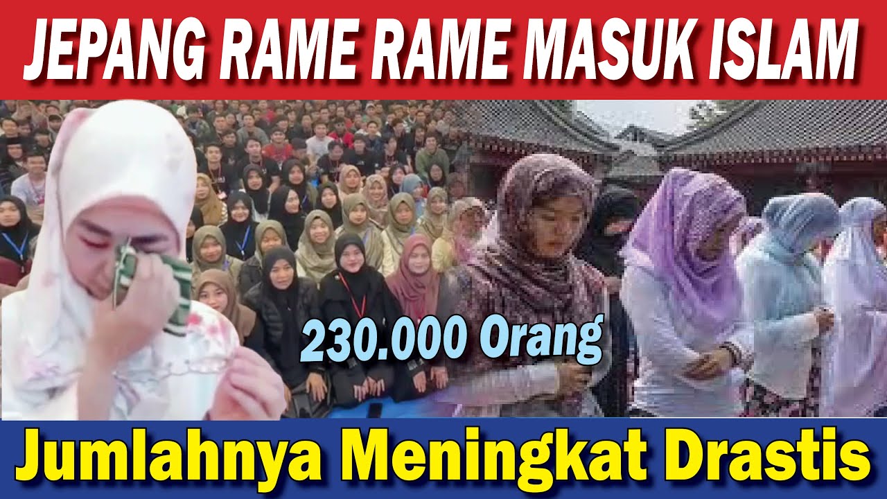 ALLAHU AKBAR...!!! ORANG JEPANG RAME RAME MASUK ISLAM - YouTube