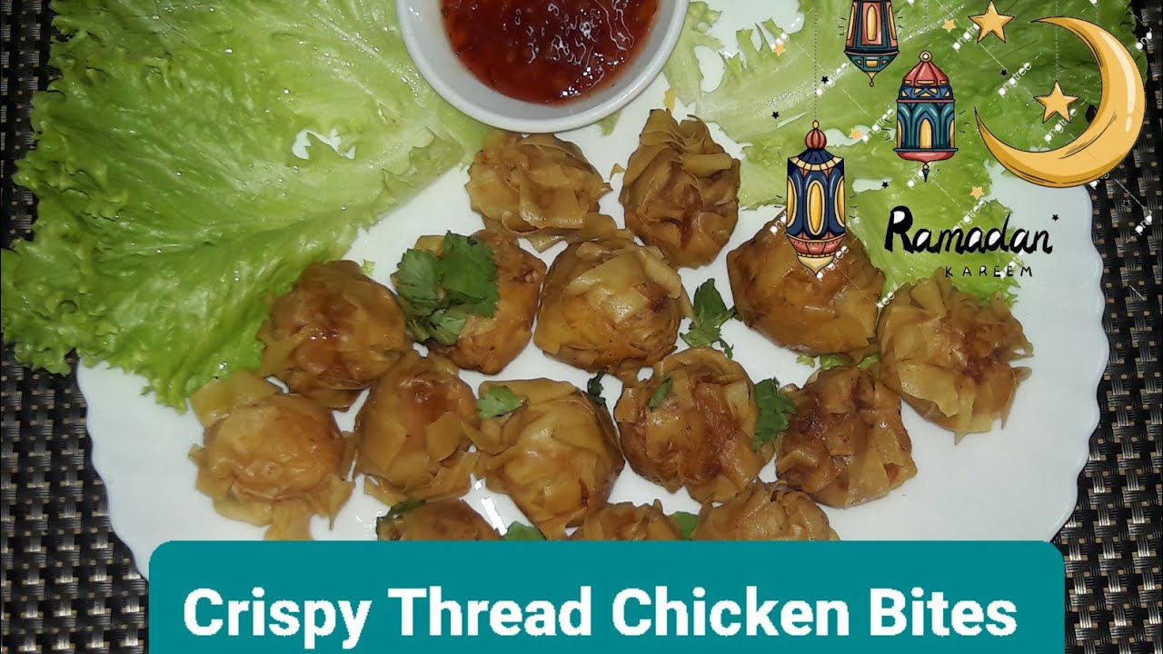 Famous Chicken Lacha or Chicken Thread Bites#ramadan2023 #chickenthread ...