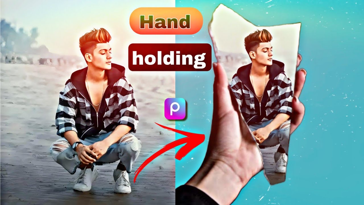 Hand Holding Glass Photo Editing | Step-by-Step Tutorial | Picsart ...