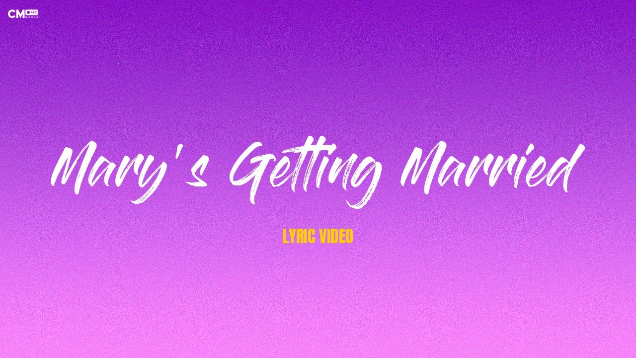 Mary's Getting Married - Fiona Palomo (Lyric Video) - YouTube